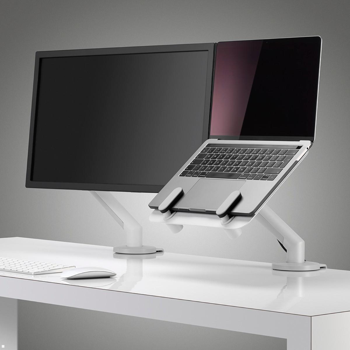 Laptop / Tablethalter für Monitorarm CBS Ollin/Flo, weiß